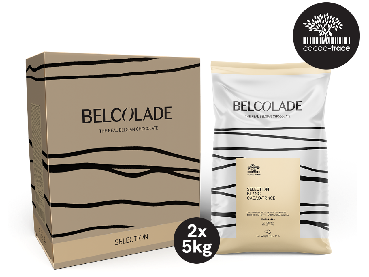 Belcolade Selection Blanc Cacao-Trace - Belcolade