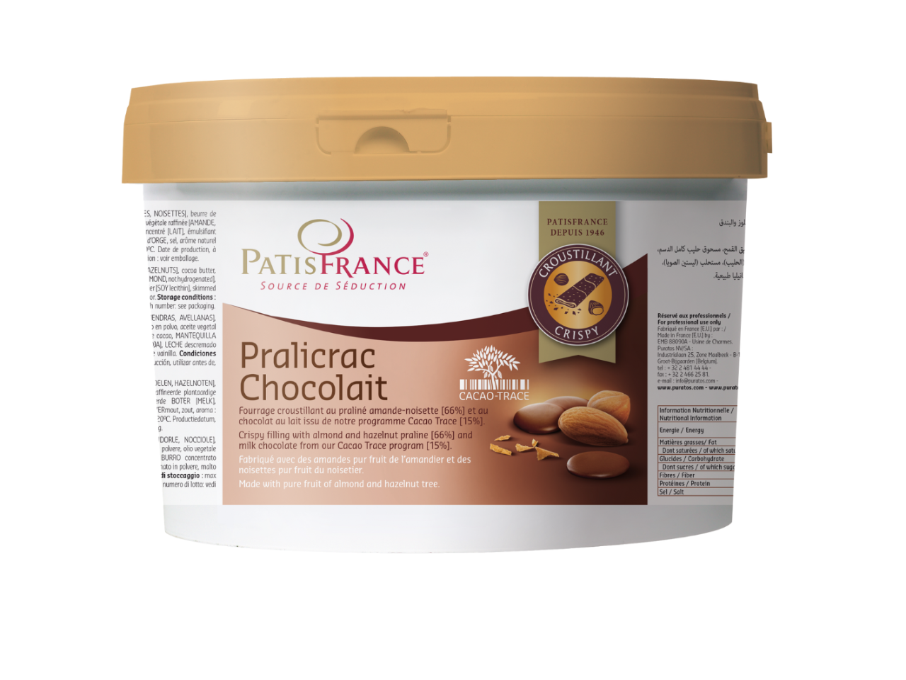 Pralicrac Chocolait Cacao-Trace - Belcolade