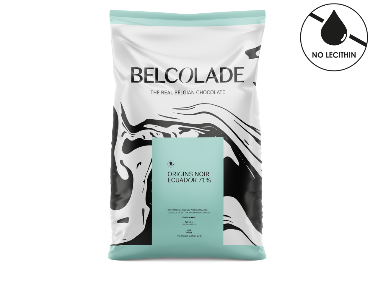 Belcolade dark chocolate Origins Noir Ecuador 71% - Belcolade